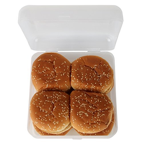 Home-X - Hamburger Bun Storage Container, See-Through Container Keeps ...